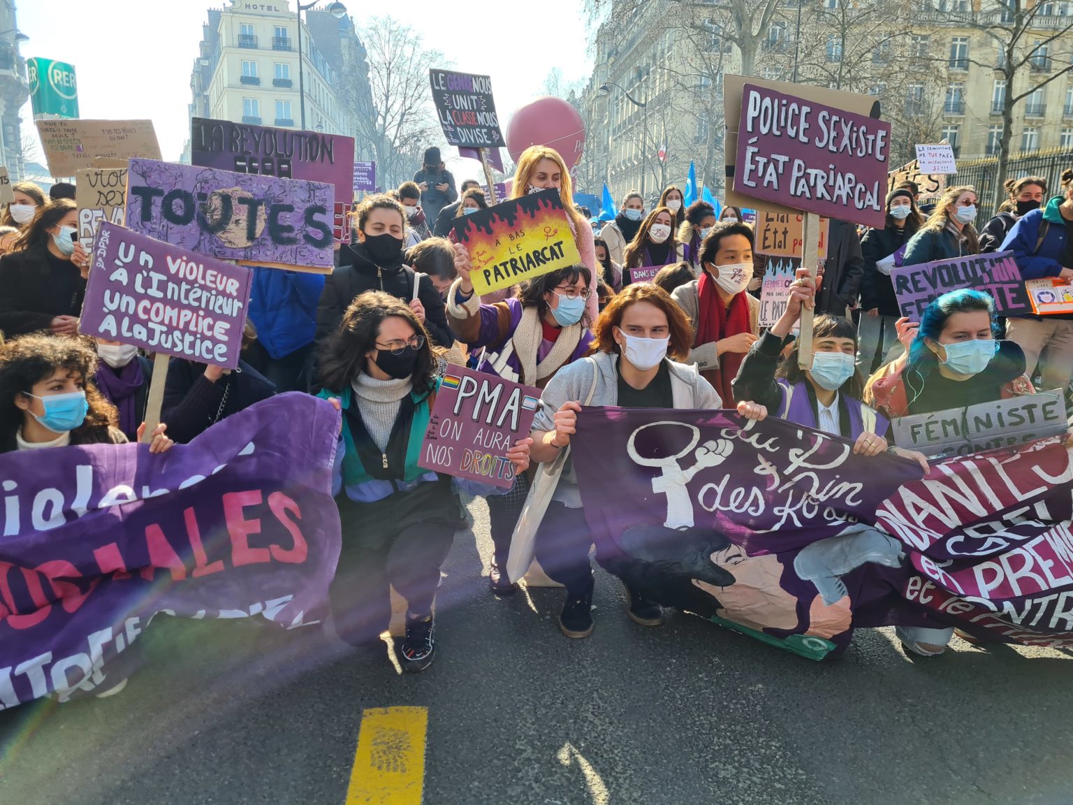 Manifestation du 8 mars 2021, au nom des droits des femmes